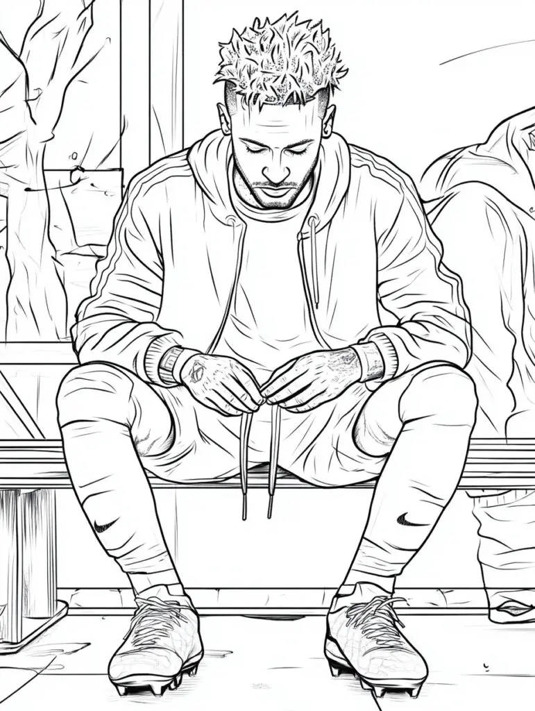 19 dibujos para colorear de Neymar - PDF para imprimir gratis