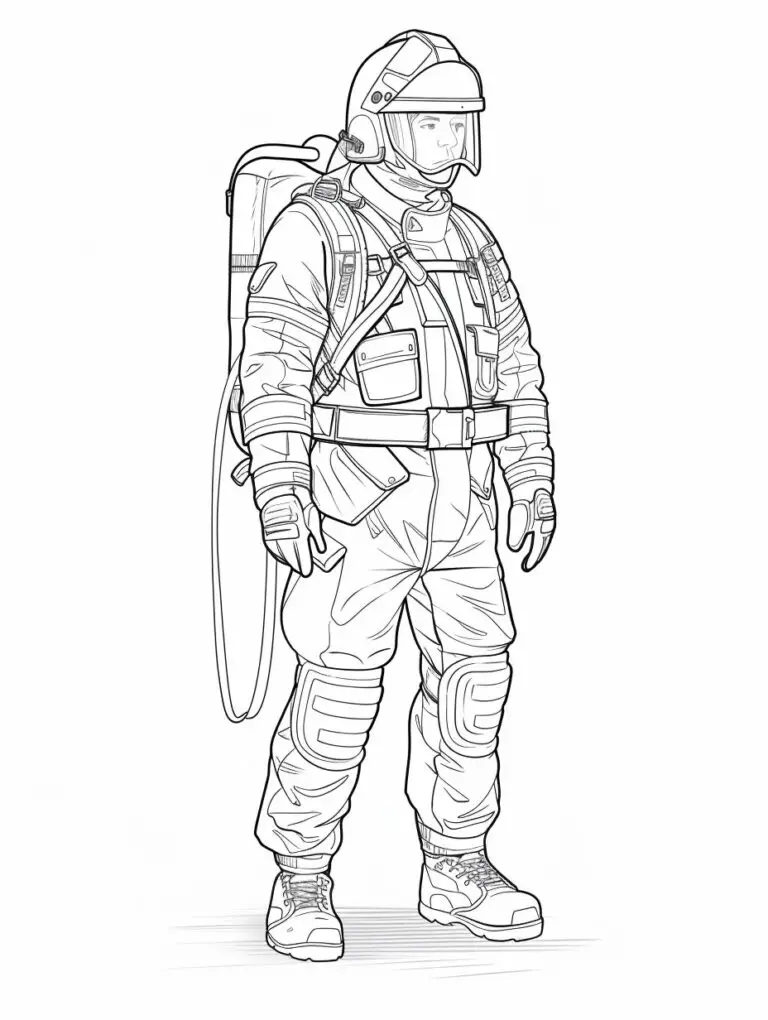 21 coloriages de pompiers – Amusez-vous avec les pompiers