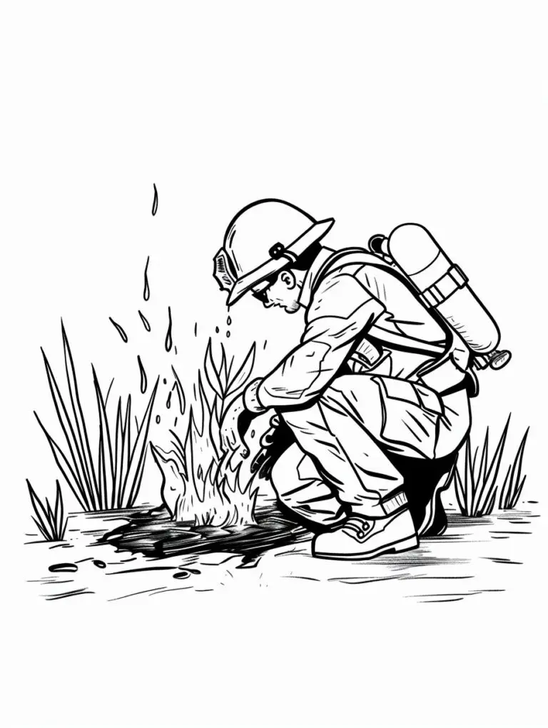 21 coloriages de pompiers – Amusez-vous avec les pompiers