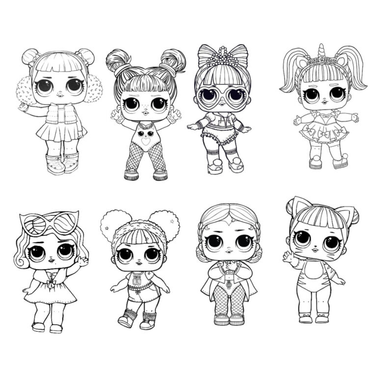 20 LOL Dolls Coloring Pages - Have Fun with LOL Surprise!
